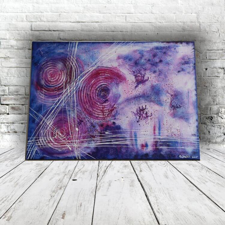 Kreise im Nebel - Acrylbild Online kaufen | JuMaWi-ART